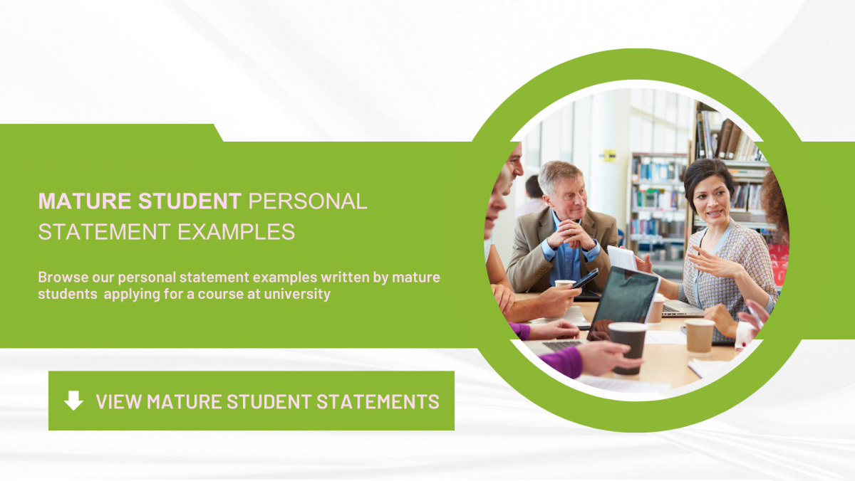 Mature Student Personal Statement Examples | Studential.com